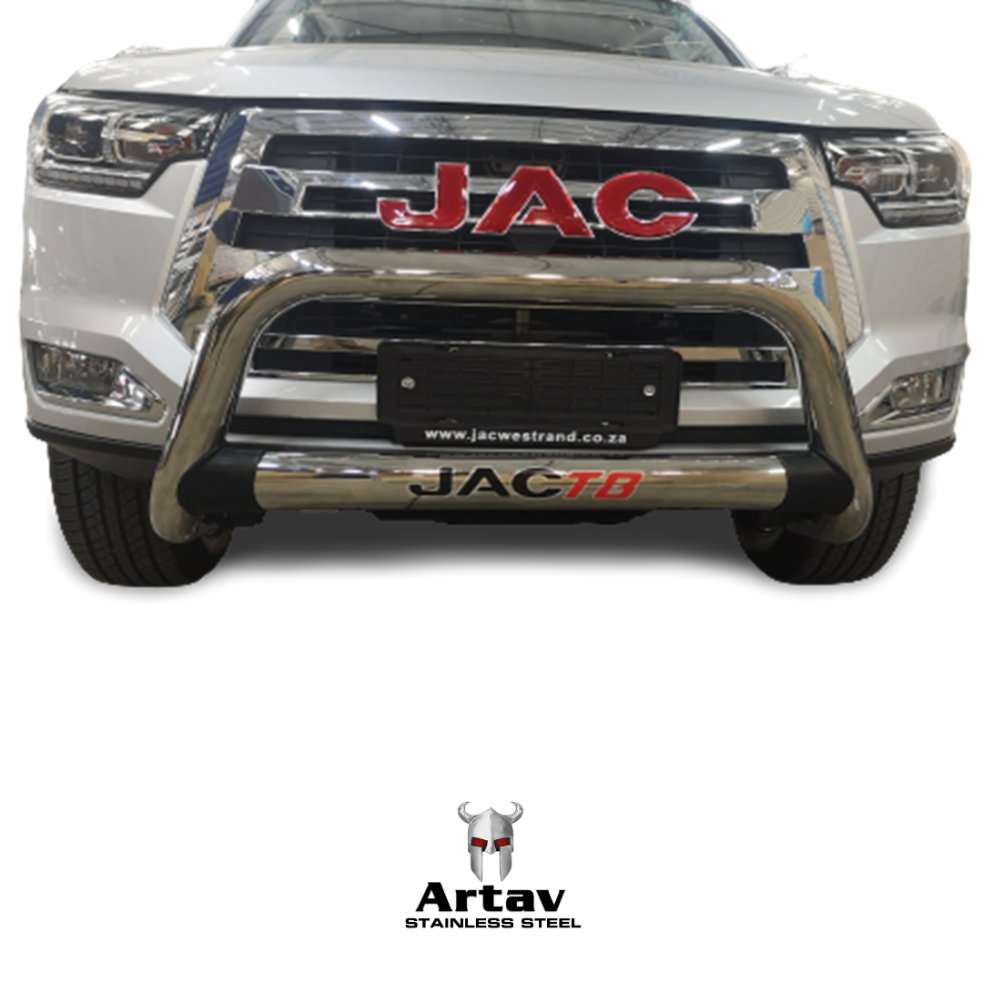 Artav | JAC T8 Stainless Steel Nudge Bar — Alpha Accessories (Pty) Ltd