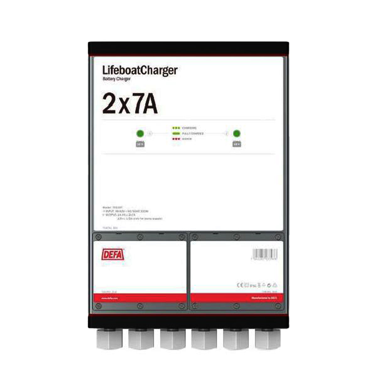 DEFA Lifeboat Charger 2x7A 36-62VAC, Cable gland, w/pump — Alpha ...