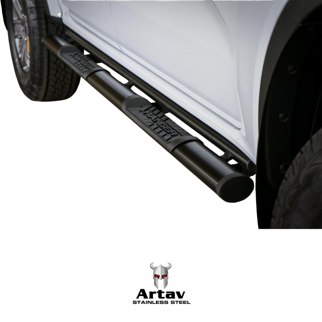 Artav | Ford Ranger Next Gen Side Steps Double Cab & Extended Cab Blac ...