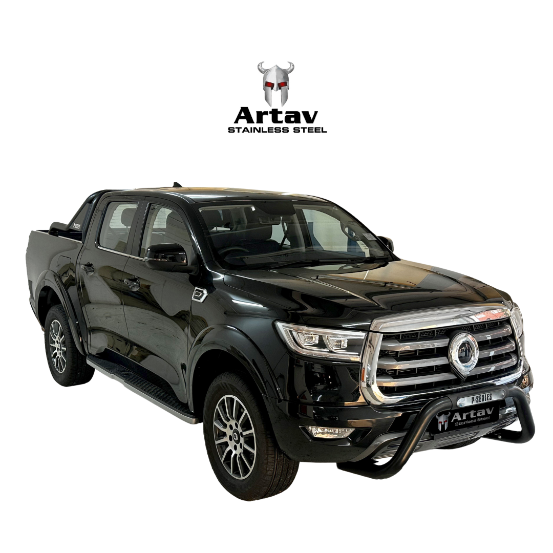 Artav | GWM P-Series Black Nudge Bar — Alpha Accessories (Pty) Ltd