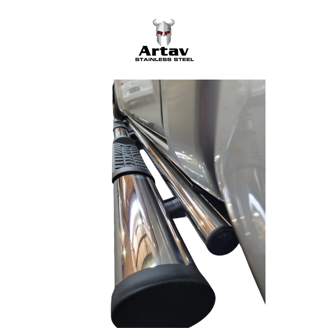 Artav | Peugeot Landtrek Side Steps DC Stainless Steel — Alpha ...