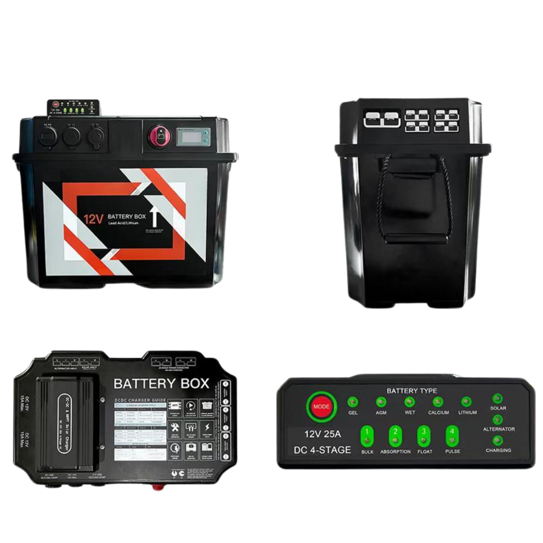 Lumeno | Battery Box with DC-DC Charger — Alpha Accessories (Pty) Ltd