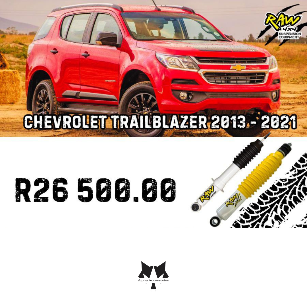 Raw4x4 | Trailblazer 2013 - 2021 Suspension Upgrade — Alpha Accessories ...