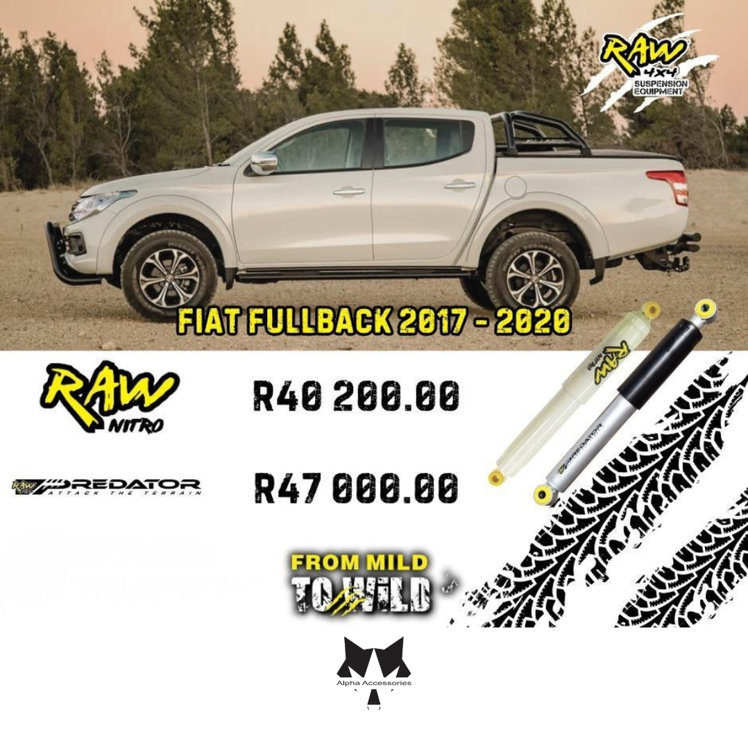 Raw4x4 | Fiat Fullback 2017 - 2020 Suspension Upgrade — Alpha ...