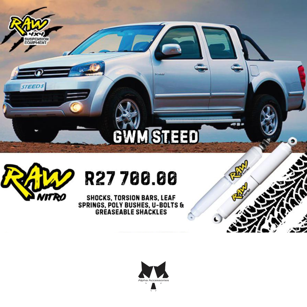 Raw4x4 | GWM Steed 5 2003 - 2012 Suspension Upgrade — Alpha Accessories ...