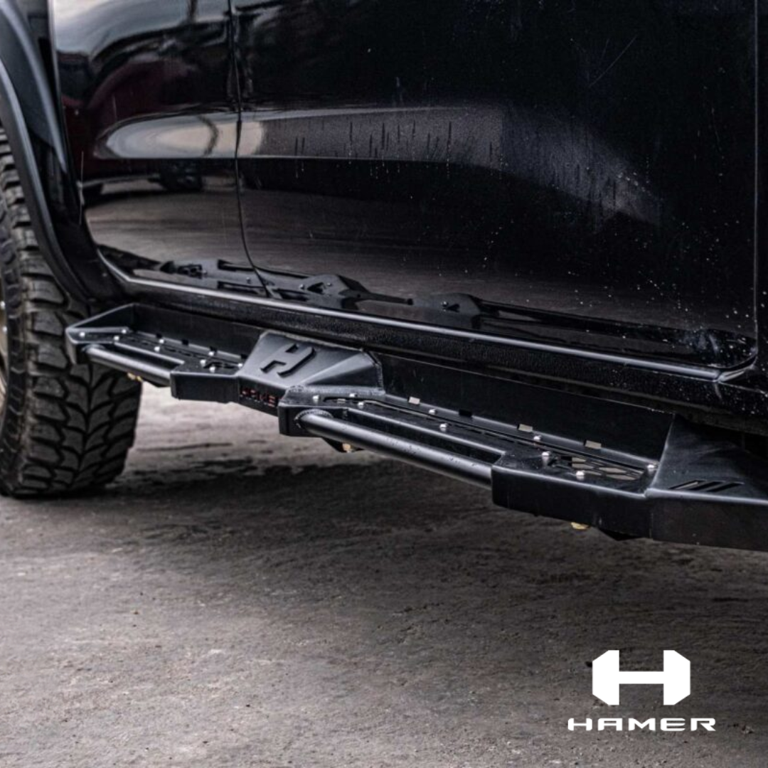 Hamer | Nissan Navara PRO4X Shadow Series Side Steps (2020+) — Alpha ...