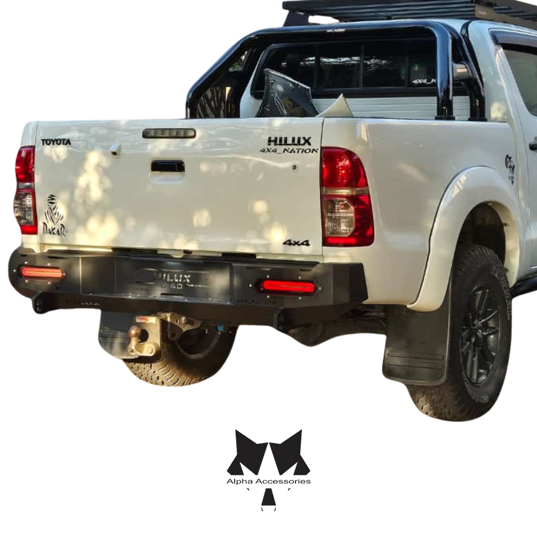 Solied | Toyota Hilux D4D Rear Bumper Replacement — Alpha Accessories ...