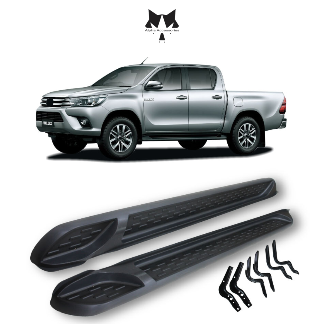 Toyota Hilux | Running Boards Double Cab 2016+ — Alpha Accessories (Pty ...