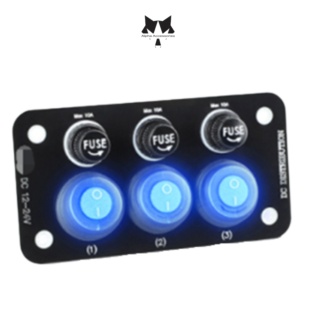 Lumeno | Switched + Fuse Panel (Waterproof) — Alpha Accessories (Pty) Ltd