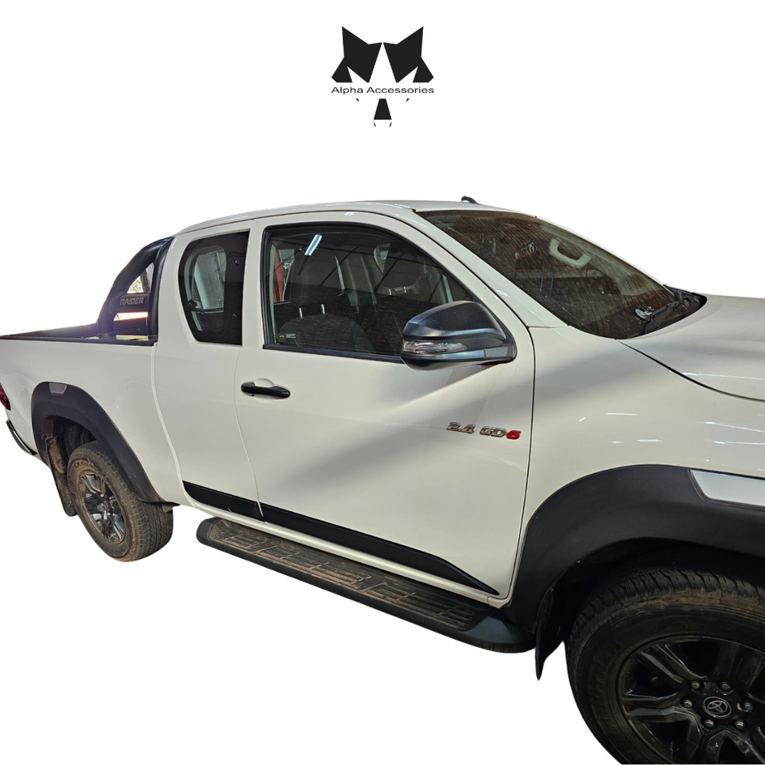 Toyota Hilux Extended Cab | Side Cladding 2016+ — Alpha Accessories ...