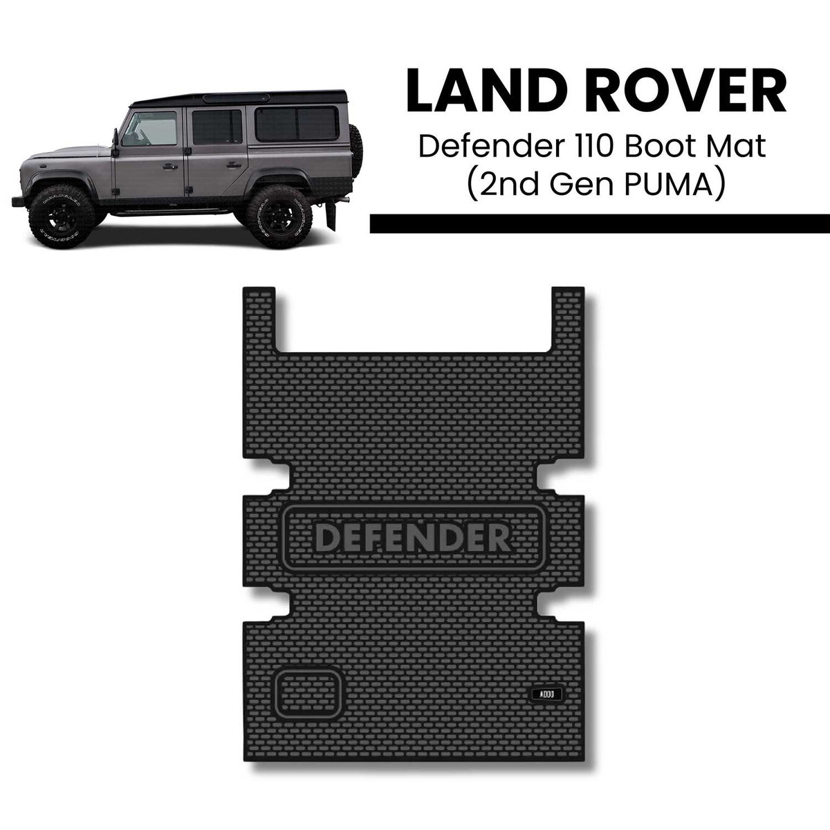 Land Rover Defender 110 Boot Mat - 2nd PUMA — Alpha Accessories (Pty) Ltd