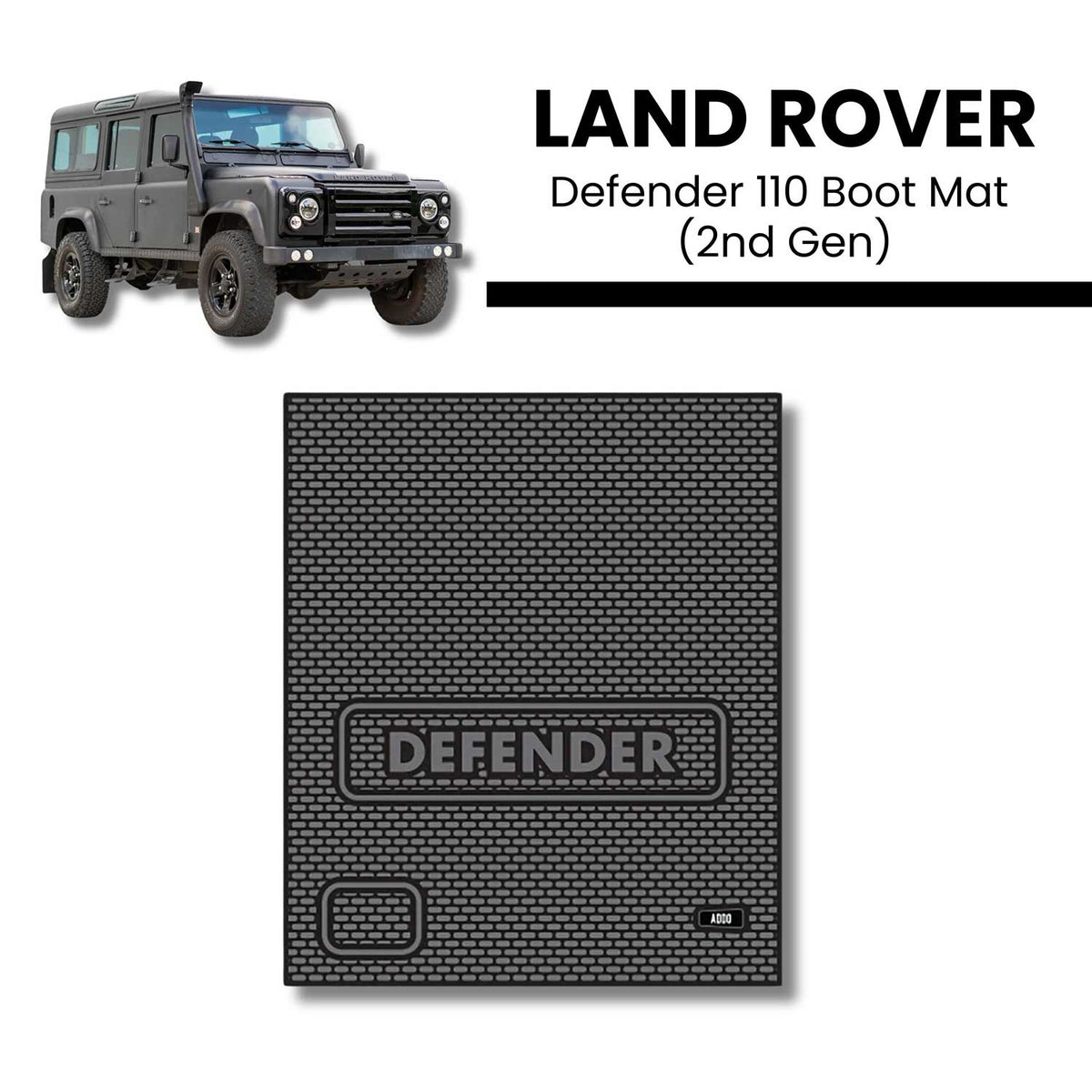 Land Rover Defender 110 Boot Mat - 2nd — Alpha Accessories (Pty) Ltd