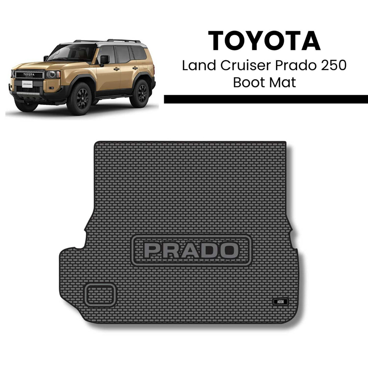 Toyota Land Cruiser Prado 250 Boot Mat — Alpha Accessories (Pty) Ltd