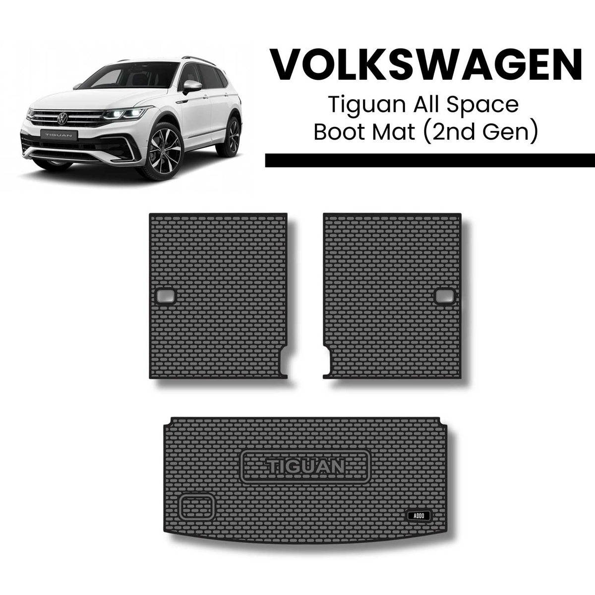 Volkswagen Tiguan All Space Split Boot Mat — Alpha Accessories (Pty) Ltd